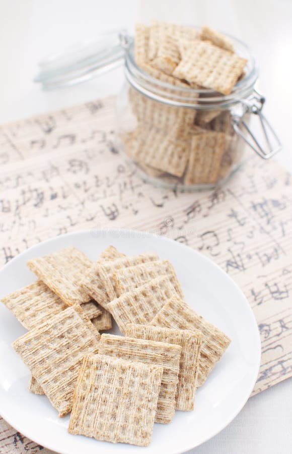 Jar with crackers stock image. Image of sweet, snack - 24703905