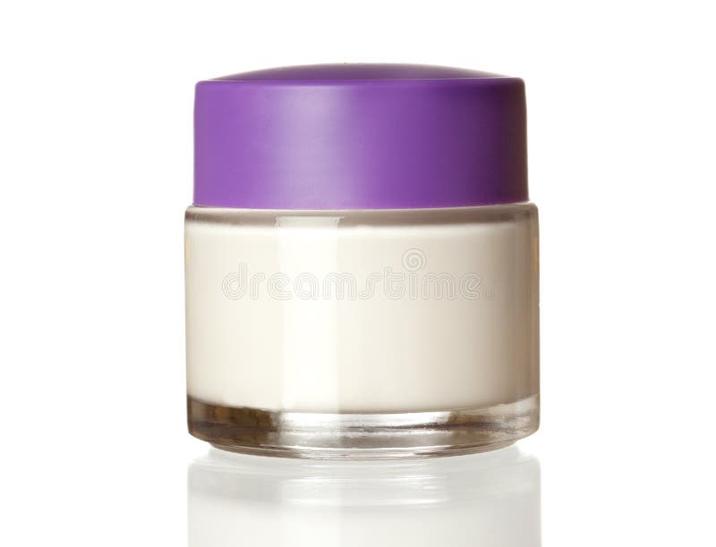 Face cream in a jar stock image. Image of aromatherapy - 12840459