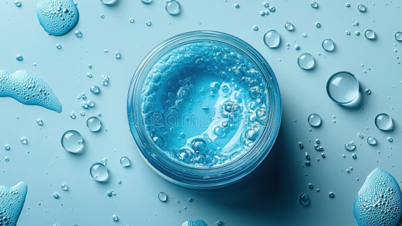 Jar Filled with Clear Water and Bubbles Creating an Interesting Visual ...