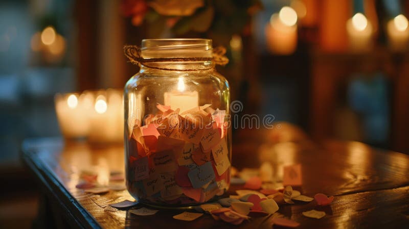 A Jar Filled with E Love Notes and Meaningful Quotes Perfect for ...