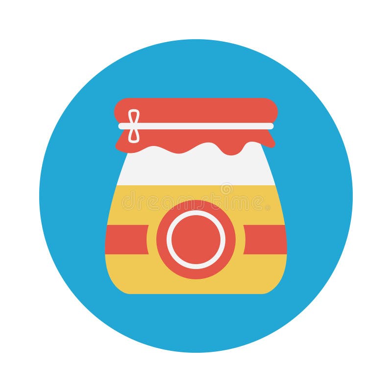 Jar glyph flat vector icon stock vector. Illustration of healthy ...