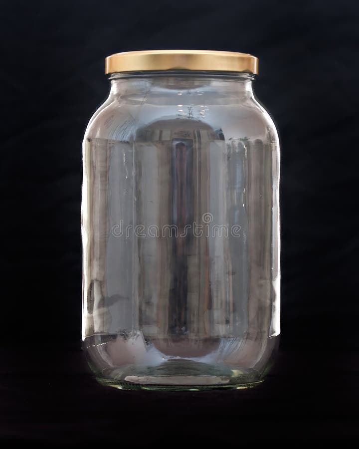 Jar of Glass, Kitchen Fragile Container Stock Photo - Image of ...