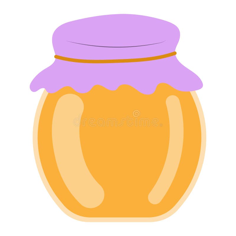 Jar with Apple Compote, Vector Isolated on a White Background Stock ...