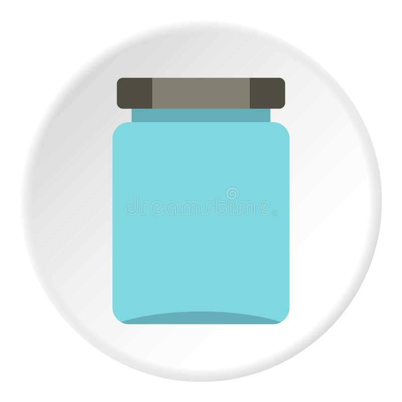 Jar icon circle stock vector. Illustration of vector - 108597299