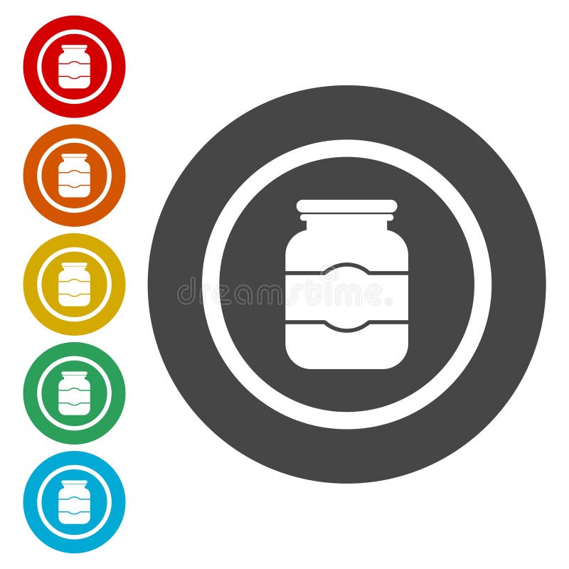 Jar icon stock vector. Illustration of pictogram, healthy - 138535477