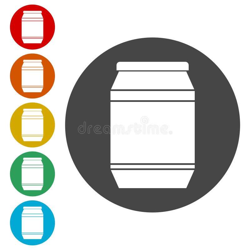 Jar icon stock vector. Illustration of black, design - 138535483