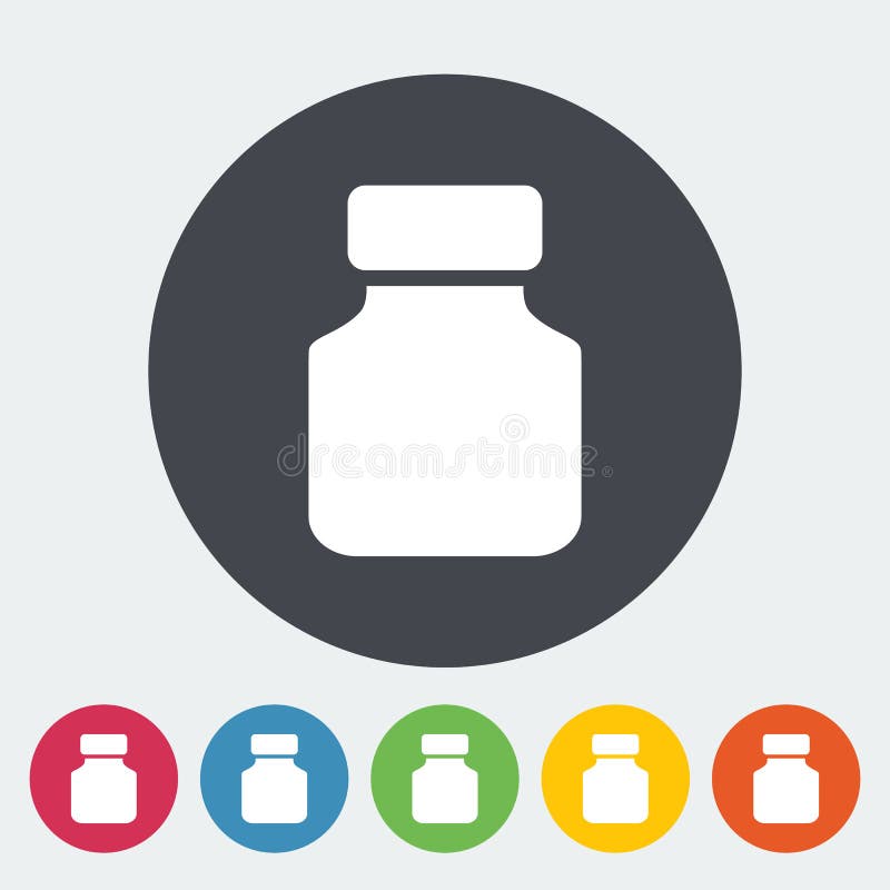 Jar icon. stock vector. Illustration of taste, vector - 100095657