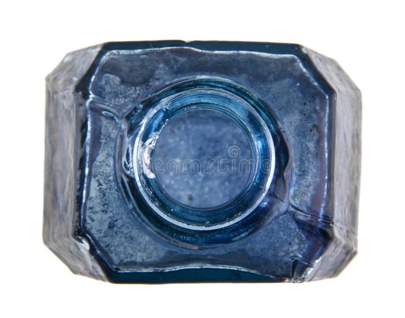 Jar for Ink Isolated on White Background Stock Photo - Image of ...