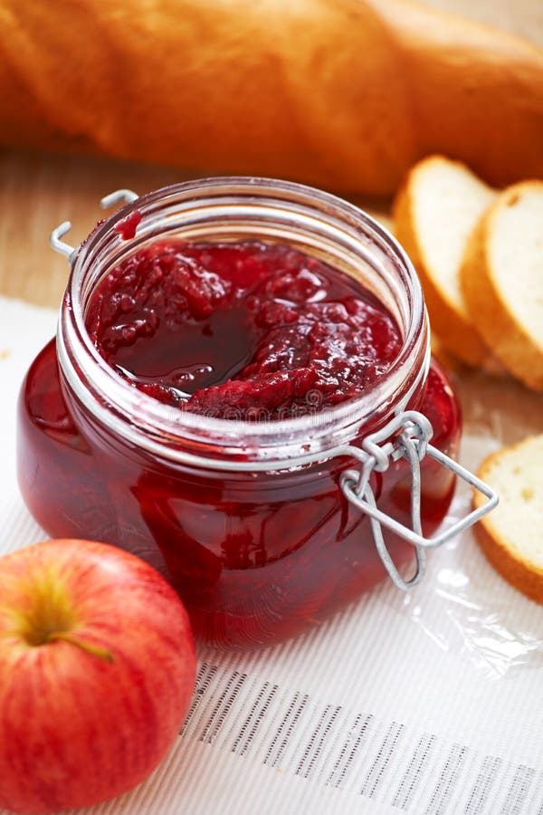 Jar of jam stock photo. Image of preserved, sweet, summer - 31754754