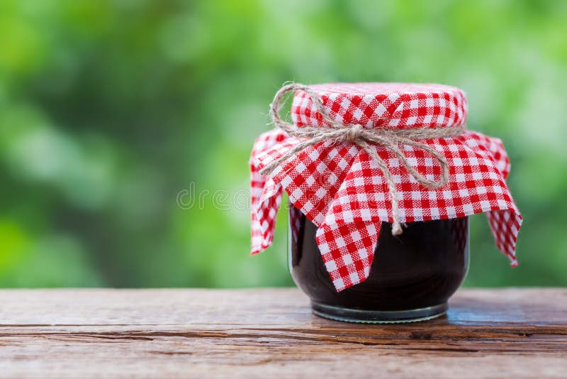 Jar of jam stock photo. Image of homemade, gather, glass - 55160622