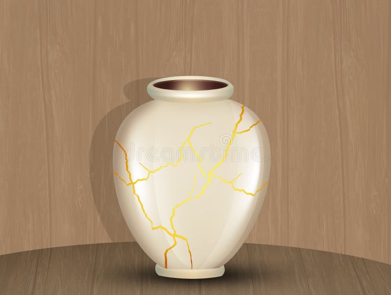 Kintsugi Stock Illustrations – 60 Kintsugi Stock Illustrations, Vectors ...