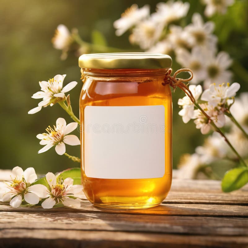 Jar of Honey, Blank Empty Generic Product Packaging Mockup Stock ...