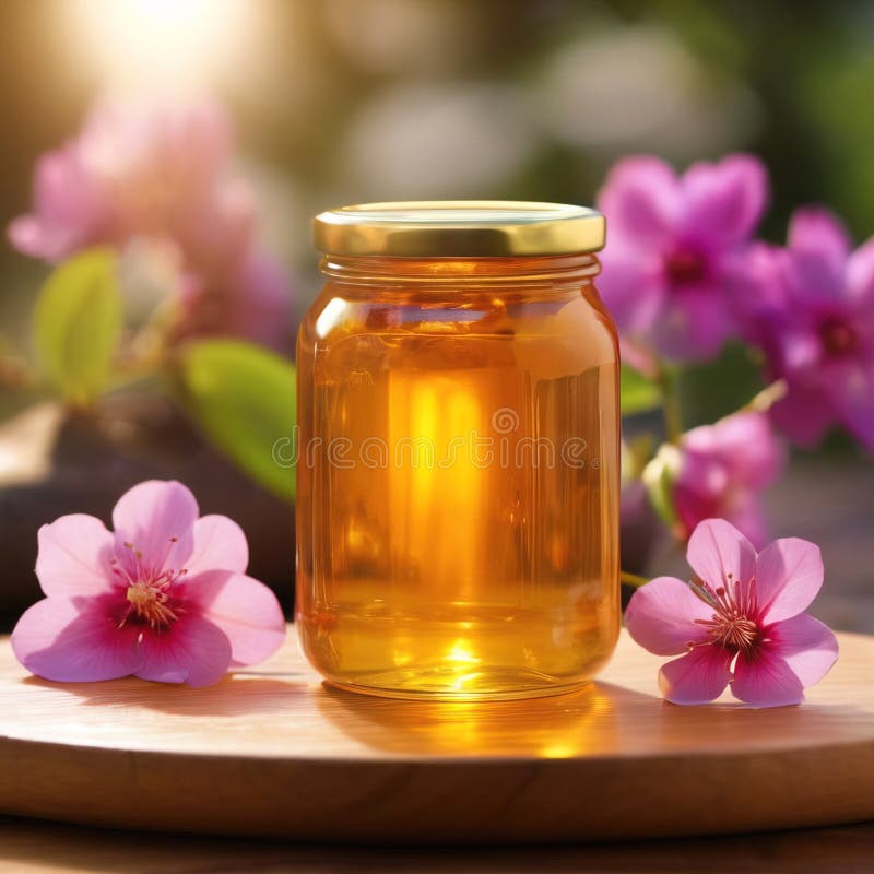 Jar of Honey, Blank Empty Generic Product Packaging Mockup Stock ...