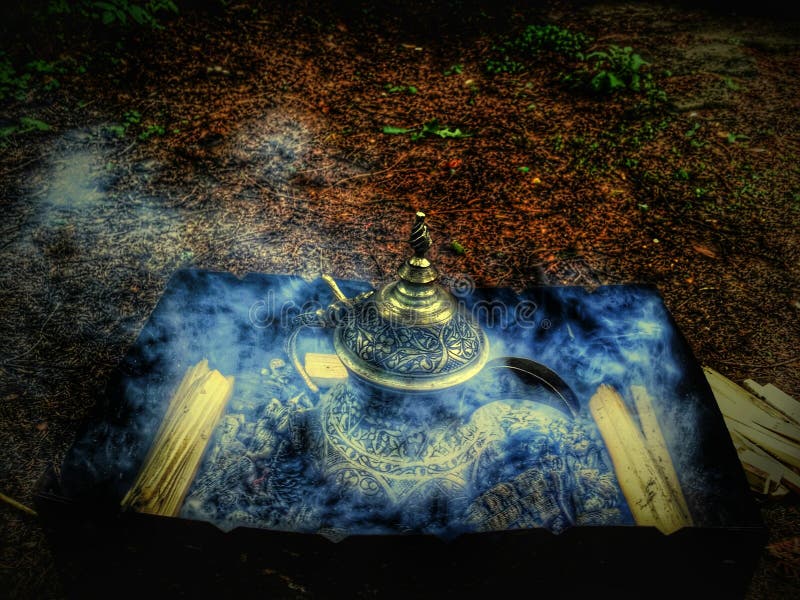 Jar stock photo. Image of magic, east, smoke - 58610862