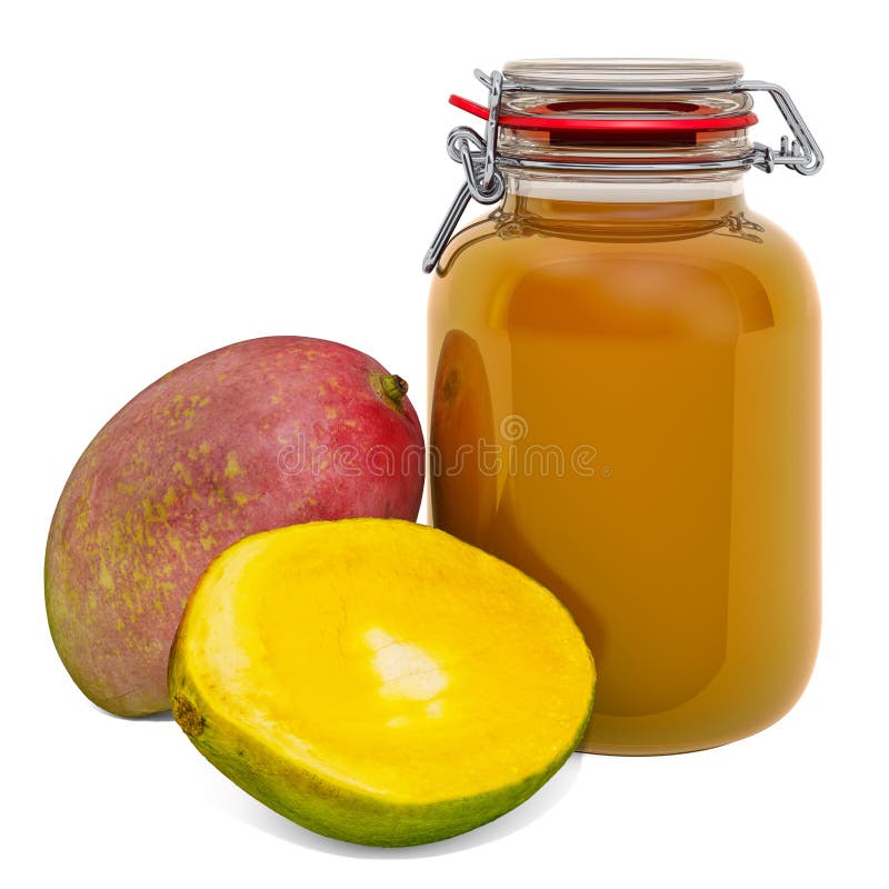 Mangos in glass stock vector. Illustration of venereal - 39306603
