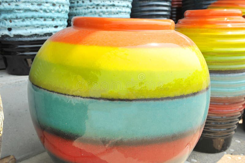 Jar in many colourful stock image. Image of freehand - 51610677