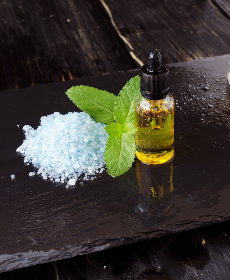 Jar of Menthol Oil, Selective Focus, Space for Text Stock Image - Image ...