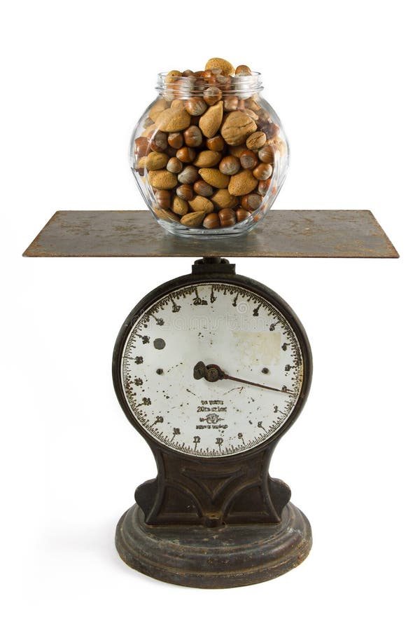 Antique scale on white stock photo. Image of isolated - 28308916