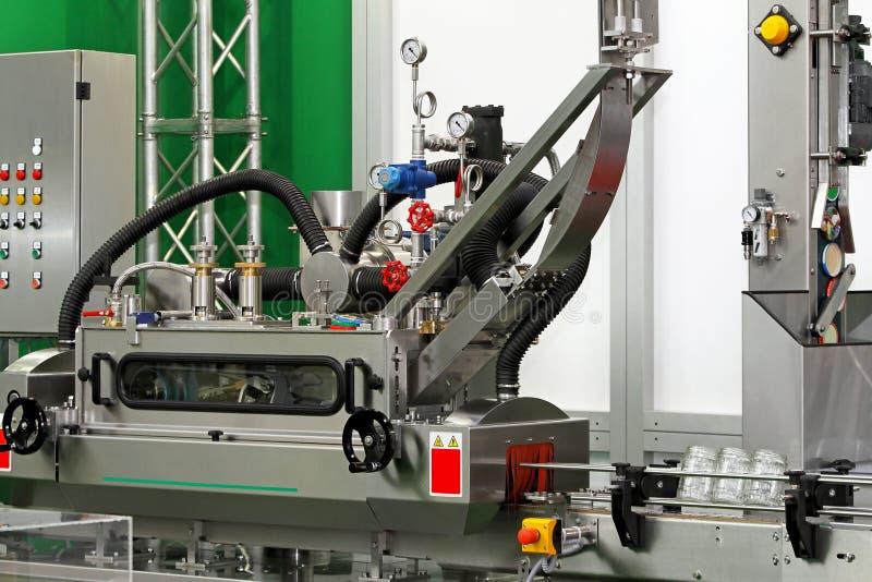 Jar packaging line stock photo. Image of machine, production - 21079792