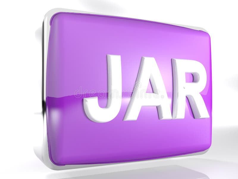 JAR Purple Box Icon - 3D Rendering Stock Illustration - Illustration of ...