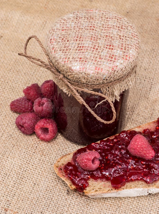 Raspberry jam stock image. Image of sauce, breakfast - 25815185