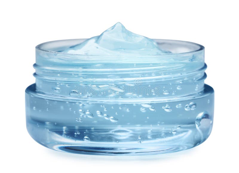 Jar of Transparent Cosmetic Gel on Background Stock Image - Image of ...