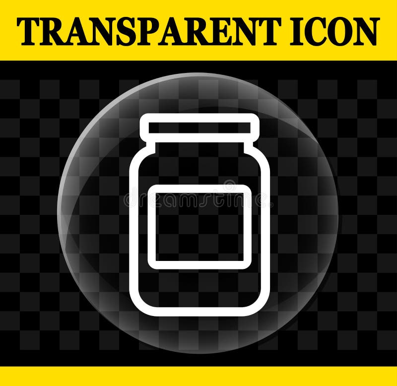 Jar Vector Circle Transparent Icon Stock Vector - Illustration of ...