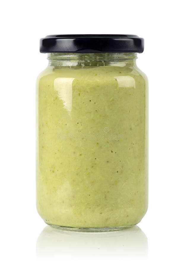 Closed Glass Jar of Brown Tomato and Red Chilli Pepper Salsa. is Stock ...