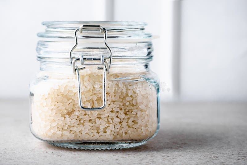 Jar of rice stock photo. Image of ingredient, selective - 23703276
