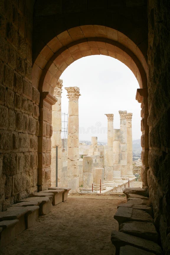 Jarash stock photo. Image of civilization, corinthian - 5873564