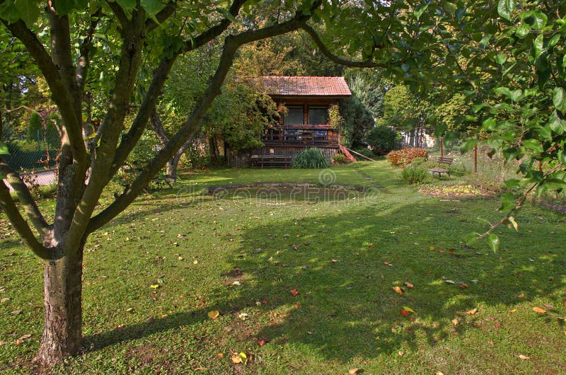 Jardim rural foto de stock. Imagem de grama, floresta - 23115344