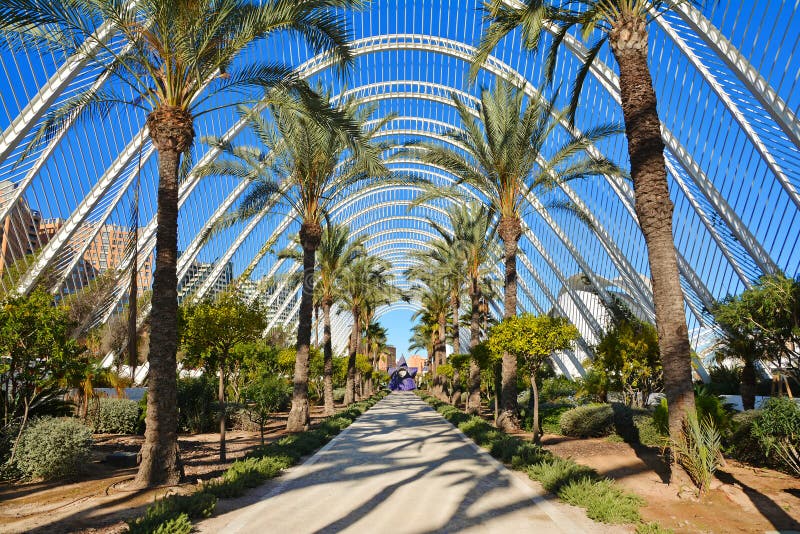 Jardin Architectural De L ` Umbracle, Valence Photo stock éditorial ...