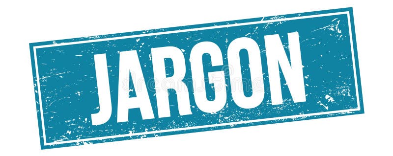 JARGON Text on Blue Grungy Rectangle Stamp Stock Image - Image of blue ...