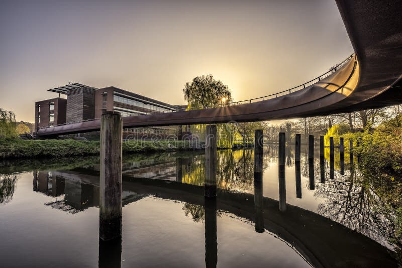Jarrold bridge first light stock image. Image of rust - 151139281