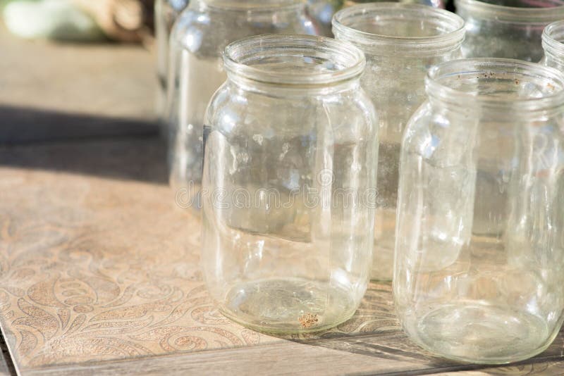 Jars for Canning are Clean . Close Up Stock Photo - Image of container ...