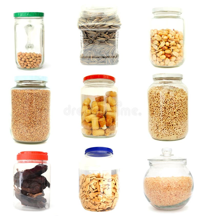 Jars food stock image. Image of oatmeal, brown, nutrition - 30508989
