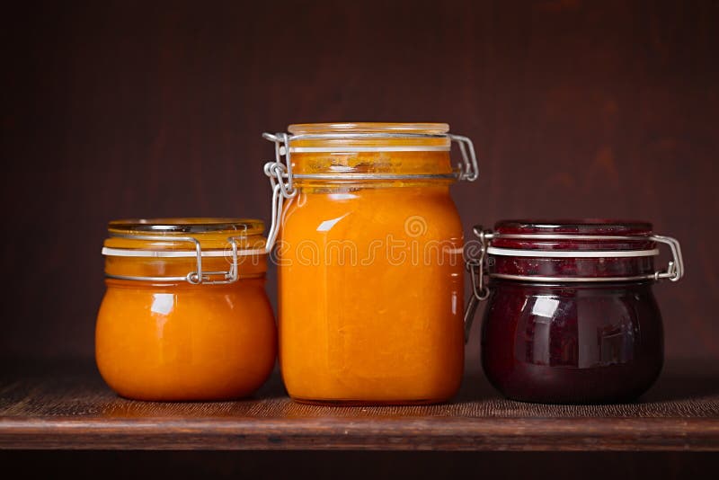 Jars of Jam stock photo. Image of fresh, organic, conserved - 60645780