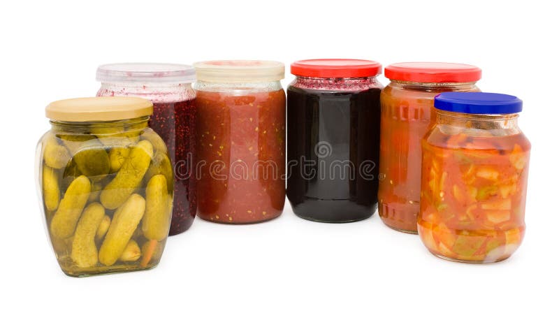 Jars of preserves stock photo. Image of white, clipping - 18579934