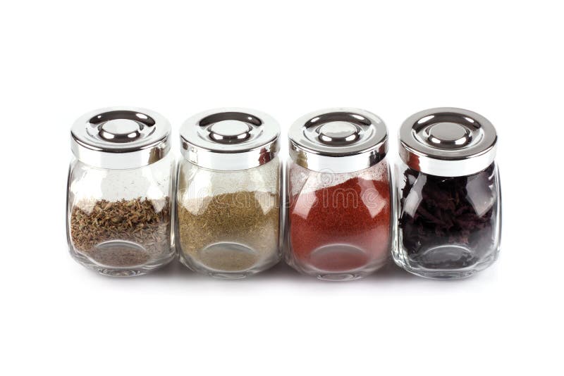 Spice Jars stock image. Image of glass, bottles, jars - 2541861