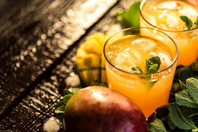Glasses of Juices. Refreshments and Summer Drinks. Stock Photo - Image ...
