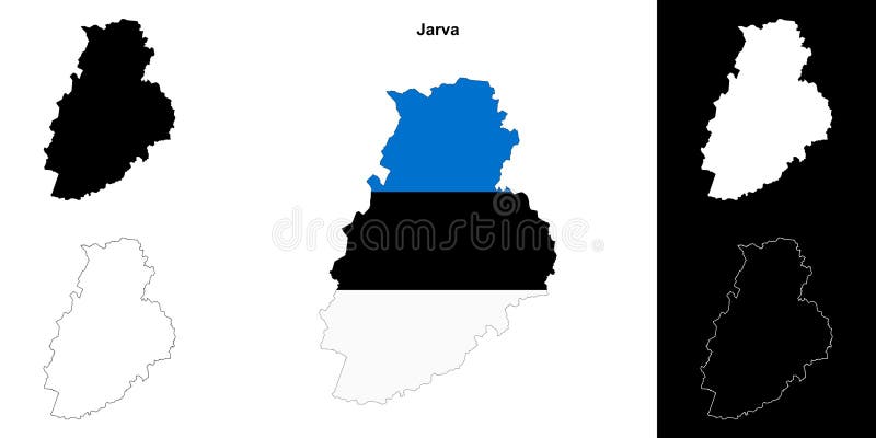 Jarva outline map stock vector. Illustration of territory - 334690498