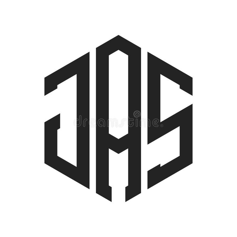 JAS Logo Design. Initial Letter JAS Monogram Logo Using Hexagon Shape ...