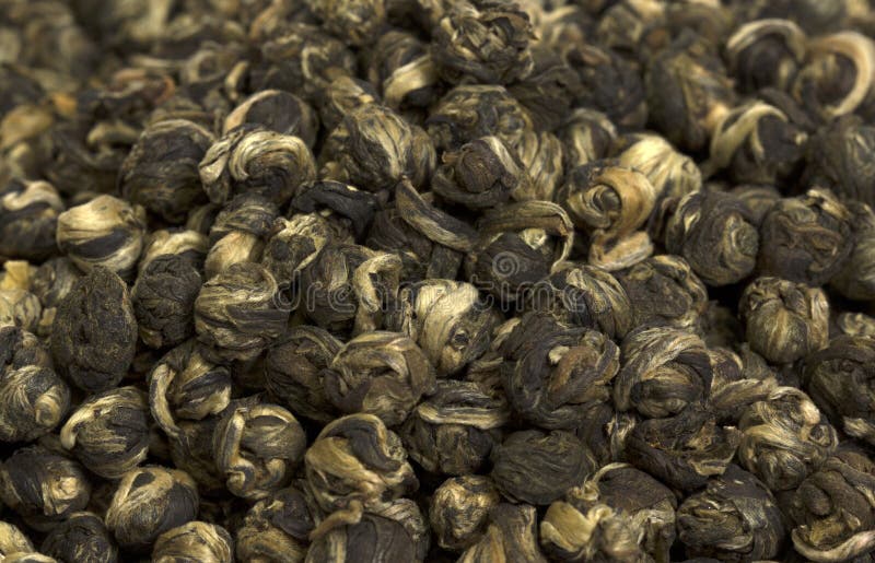 Jasmine Dragon Pearl Tea stock image. Image of infused - 27832087