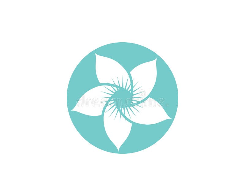 Jasmine Flower Icon Logo Template Stock Vector - Illustration of ...