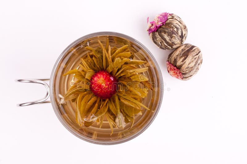 Jasmine green tea ball stock photo. Image of organic - 42521848