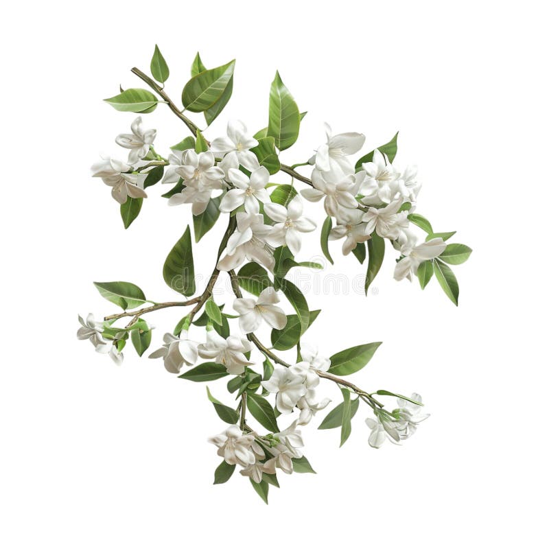 Jasmine Plant on Transparent Background - Ai Generated Stock ...