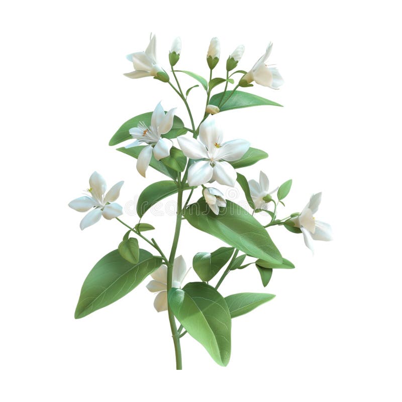 Jasmine Plant on Transparent Background - Ai Generated Stock ...