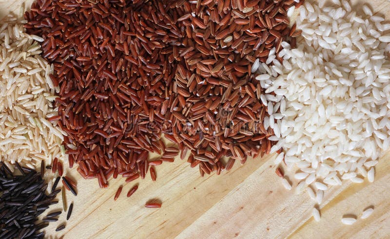 Jasmine Rice, Black Wild Rice, Brown Rice, Himalayan Red, Brown and ...