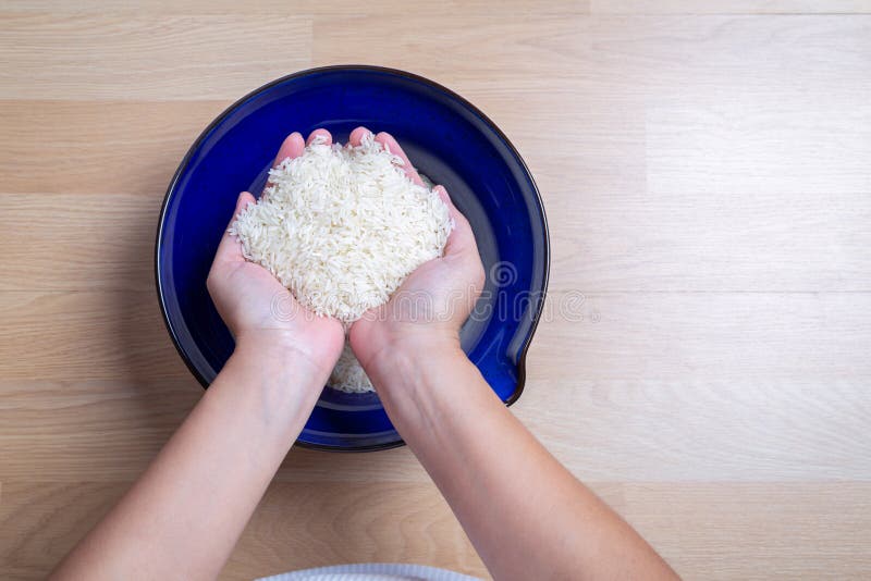Rice in hand stock image. Image of nature, life, farm - 53562561