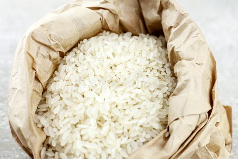 Jasmine rice in the sack stock image. Image of collect - 202577713